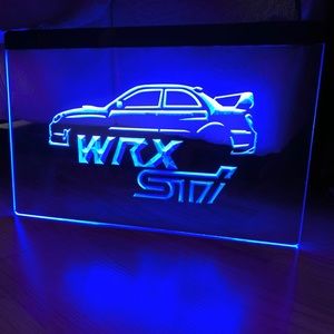 Other | Subaru Wrx Sti Led Neon Light Sign 8x12 | Poshmark